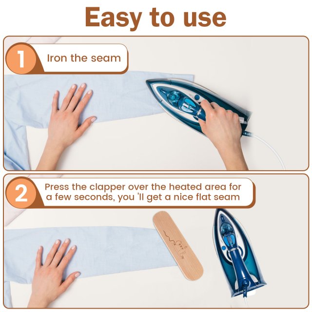 Professional Beech Wood Tailors Clapper & Quilting Pressing Kit