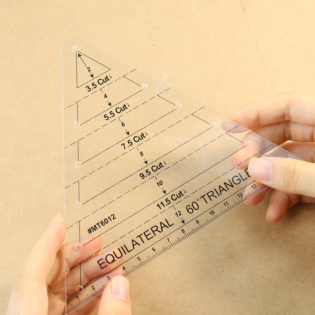 Creative Multi-Angle Cutting Stitching Ruler - Acrylic Triangle Sewing Tool
