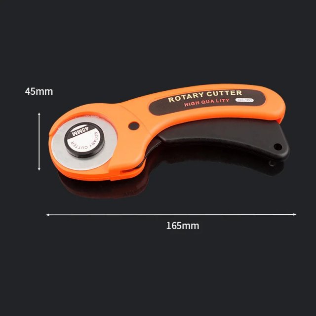 Versatile Rotary Cutter for Fabric, Paper, Leather & DIY Projects