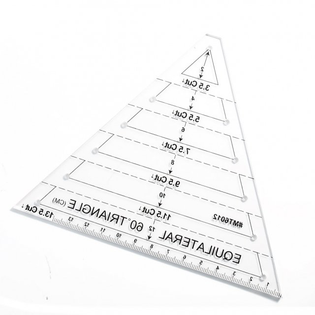 Creative Multi-Angle Cutting Stitching Ruler - Acrylic Triangle Sewing Tool