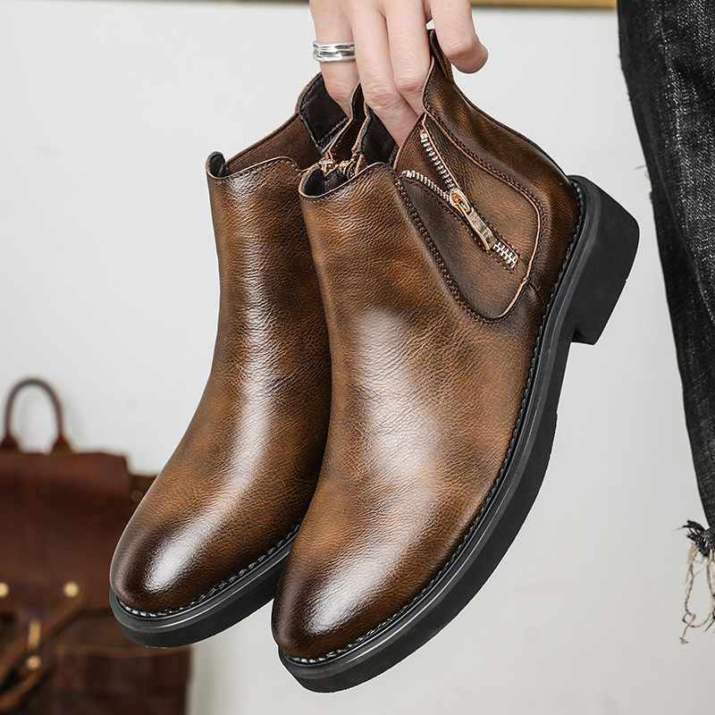 Handmade Vintage Chelsea Boots for Men