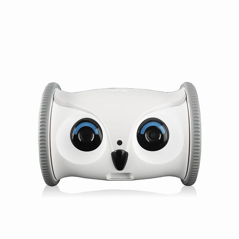 Interactive Owl Robot: Full HD Pet Camera and Treat Dispenser