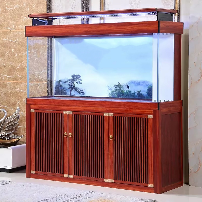 Large Glass Amphibious Rain Shower Aquarium with Dry-Wet Separation